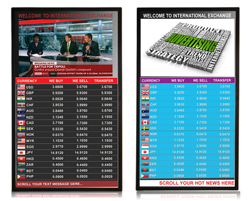 RateInfo Digital Exchange Rate Software